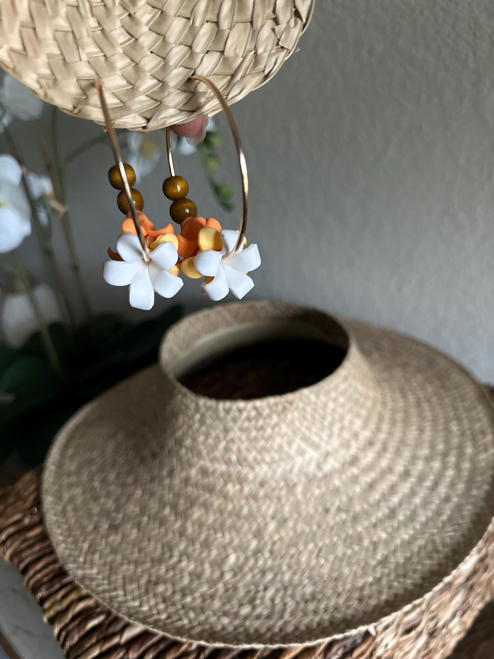 Puka Papale "crownless Hat" (full Brim) - Etsy