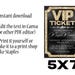 VIP Ticket Party Invitation on Black With Gold Glitter and Diamonds ...