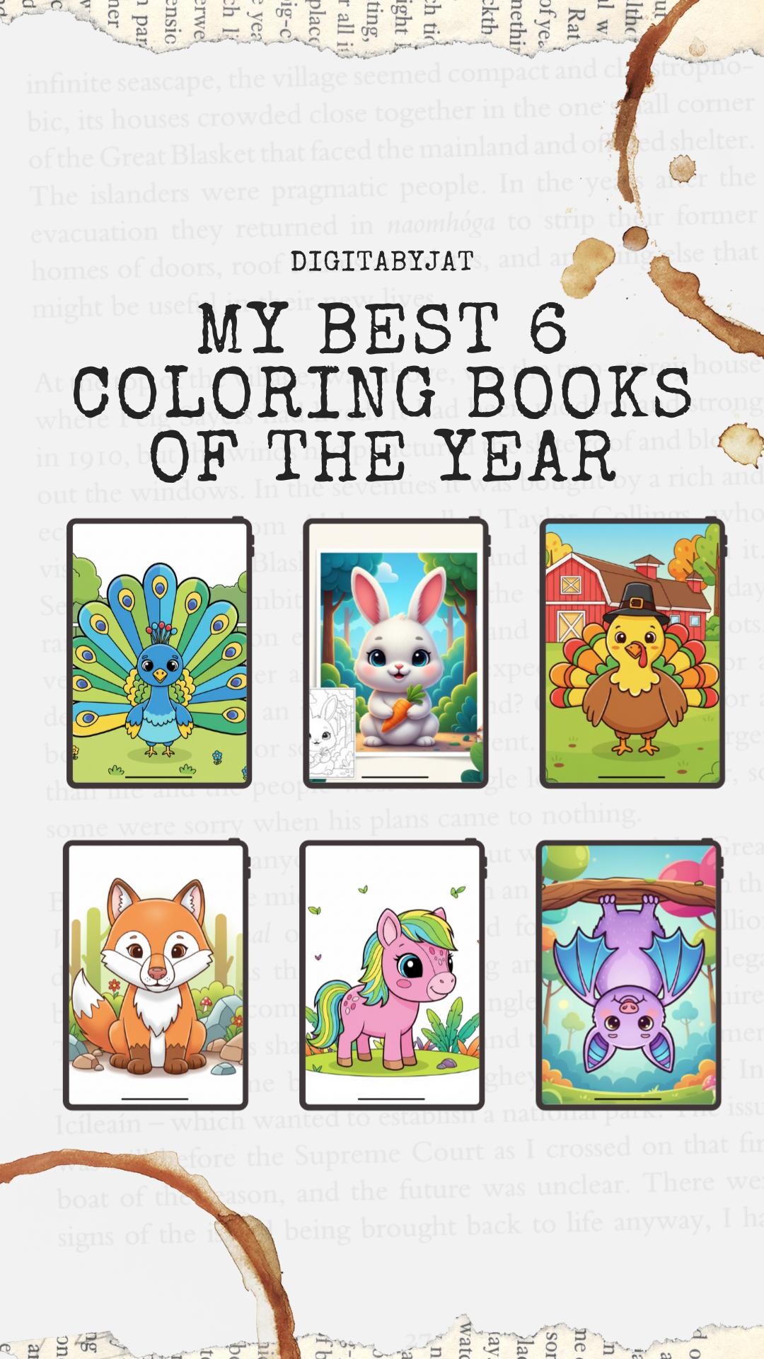 Forest Animals Coloring Book for Kids, Printable Activity (PDF Download ...