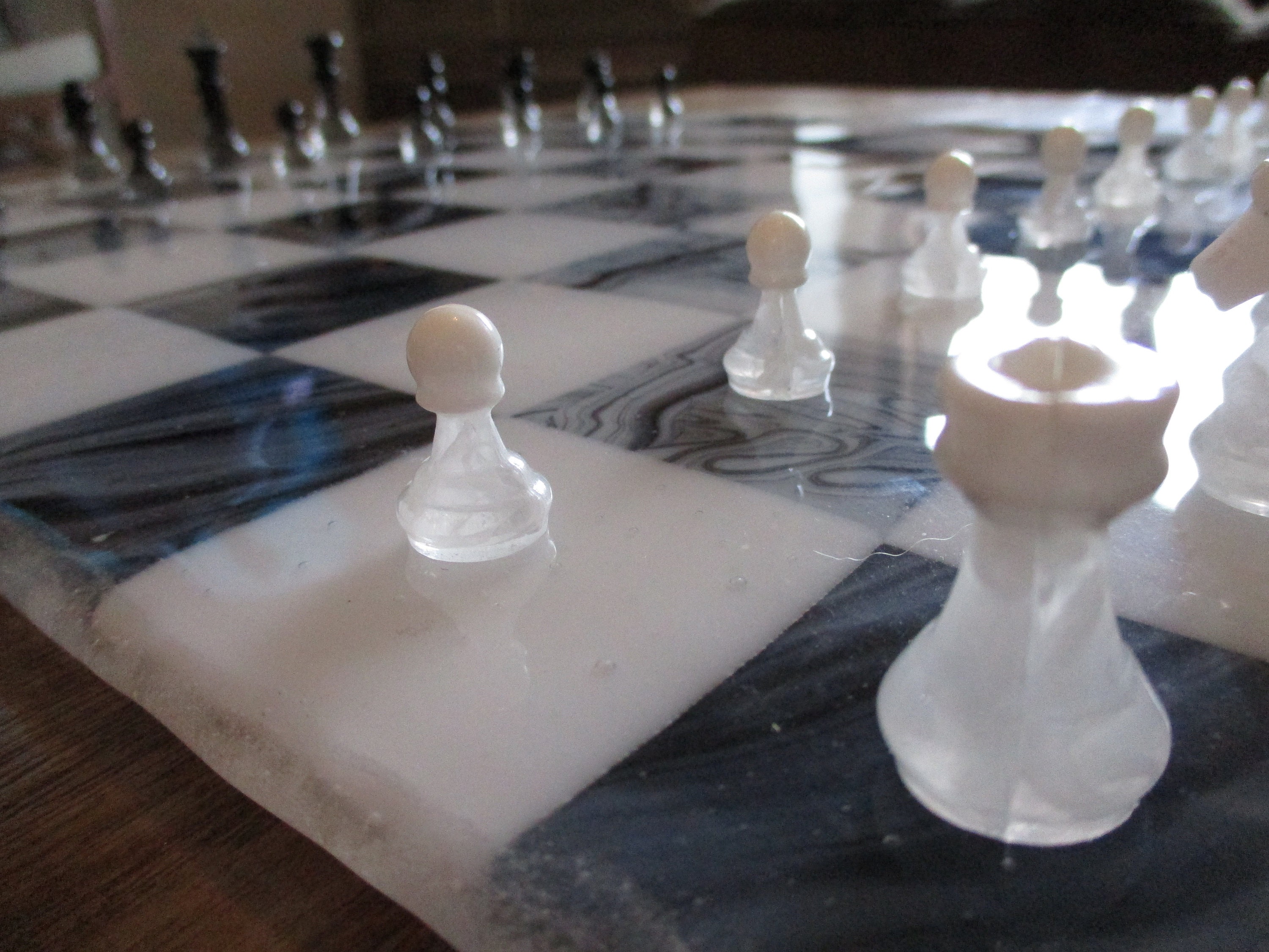 Checker Board of Fused Glass and Hand Made Fused Glass - Etsy