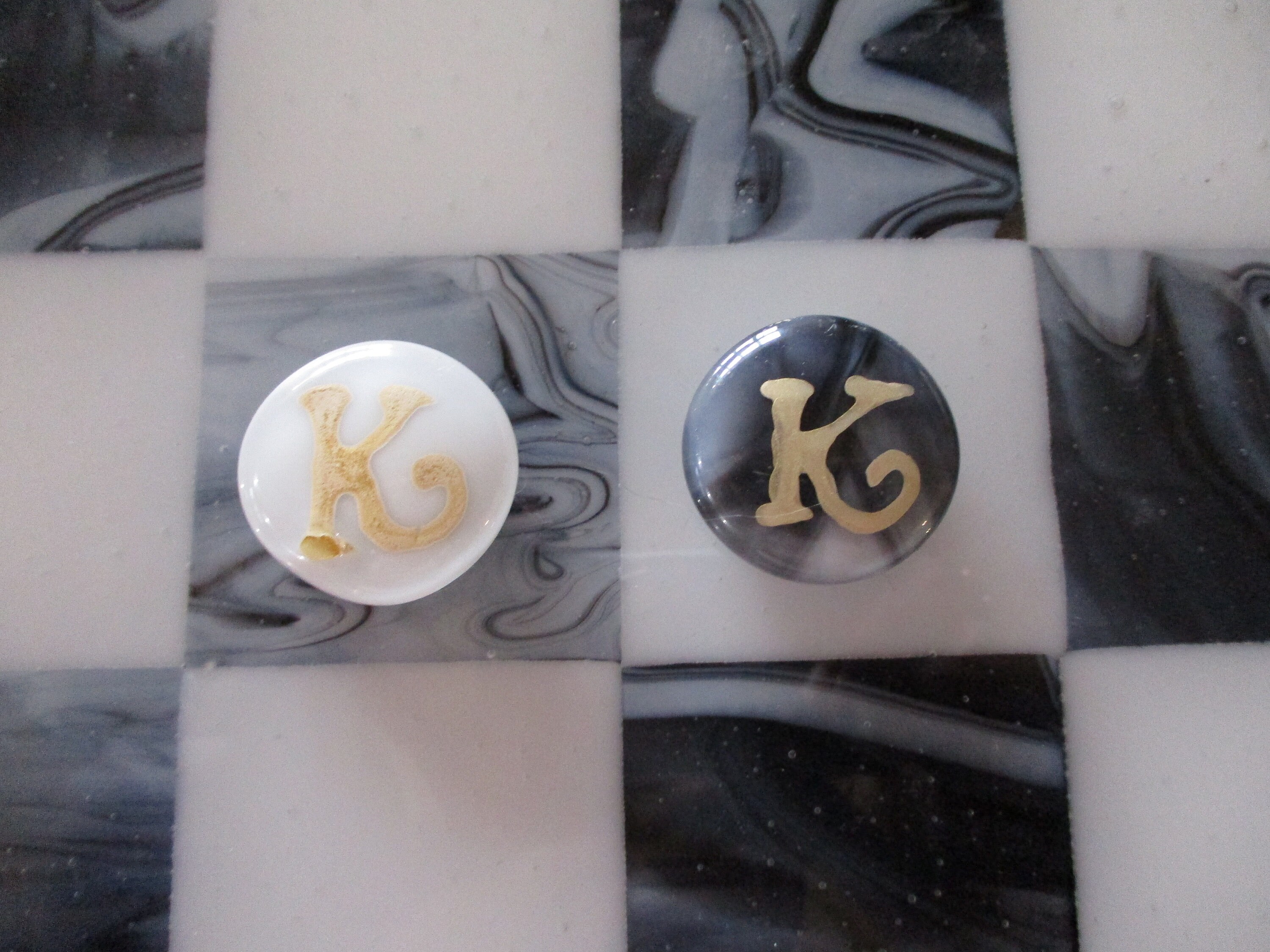 Checker Board of Fused Glass and Hand Made Fused Glass - Etsy