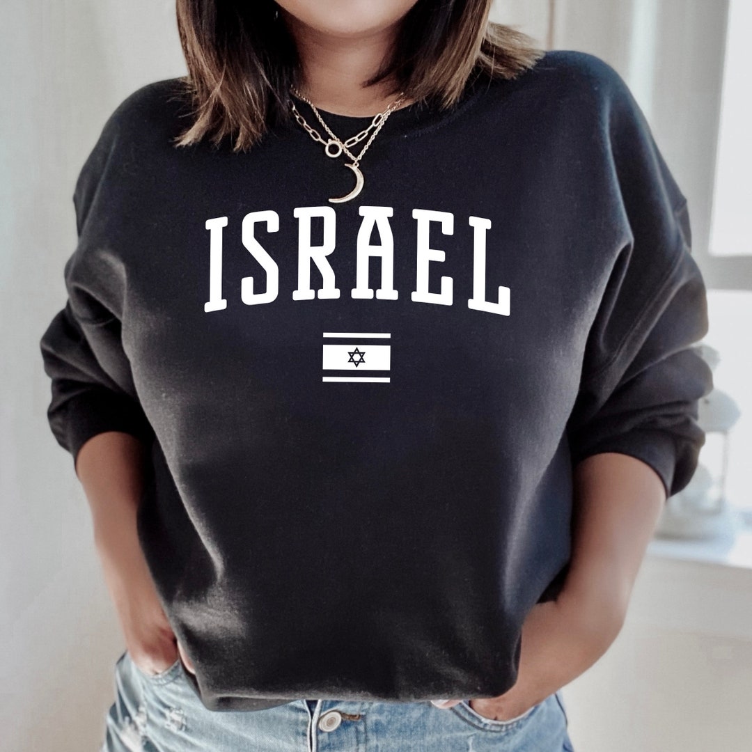 Israel Sweatshirt Israel Flag Crewneck Sweatshirt - Etsy