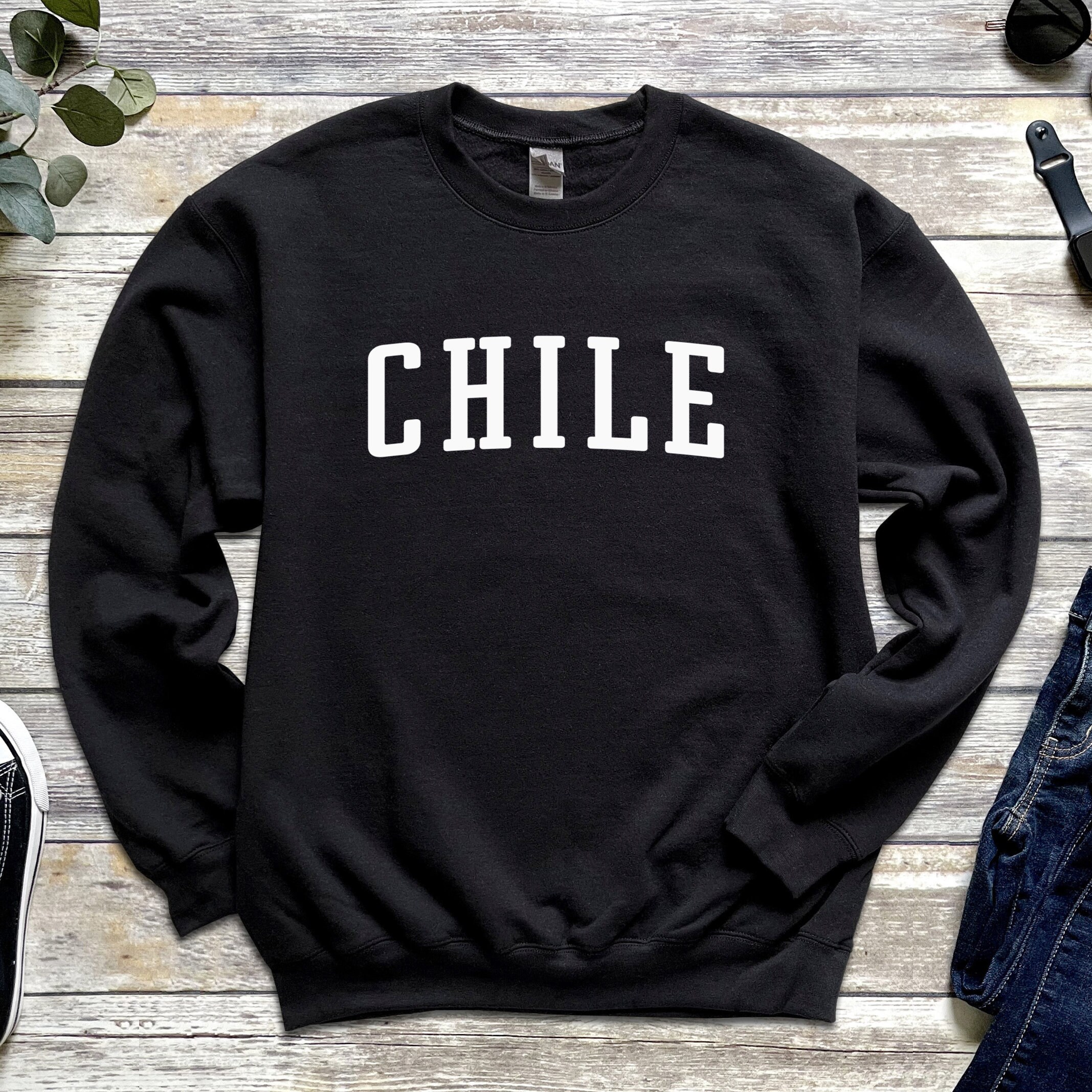 Chile Sweatshirt Chile Crewneck Sweatshirt Chilean, La Roja, Chile ...