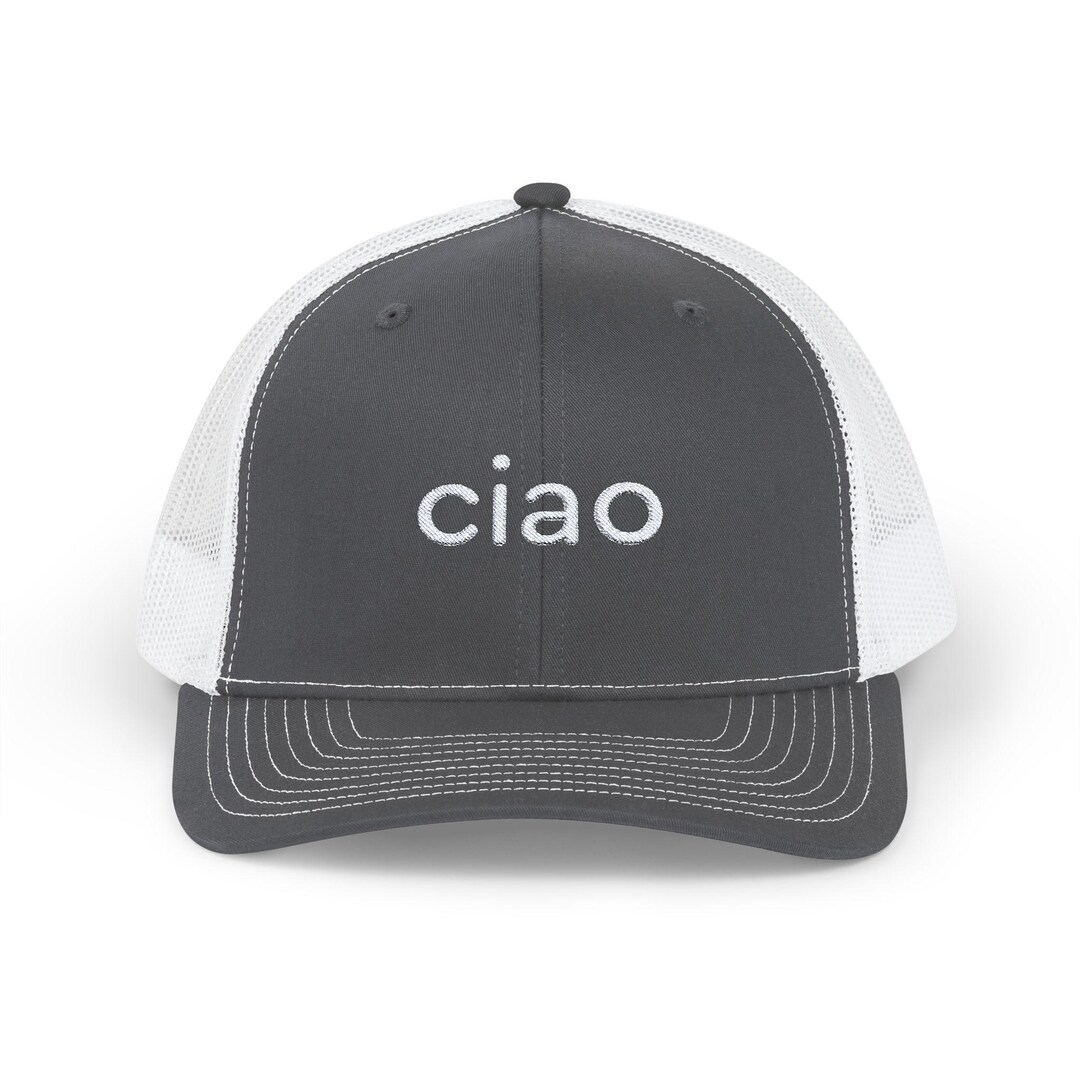 Trucker Hat | Embroidered Ciao Trucker Hat | Ciao Hat - Etsy