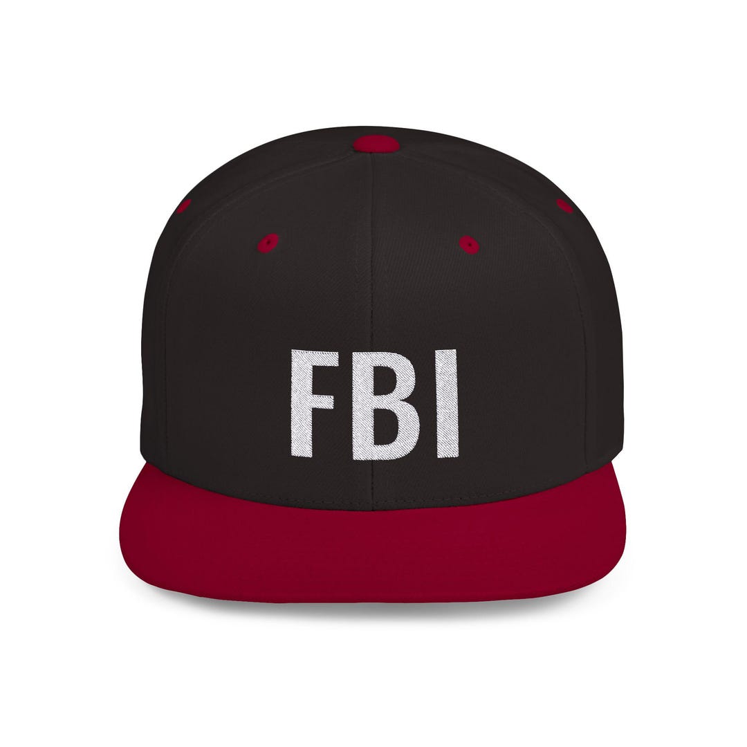 FBI Flat Bill Hat | Federal Bureau of Investigation | Embroidered FBI ...