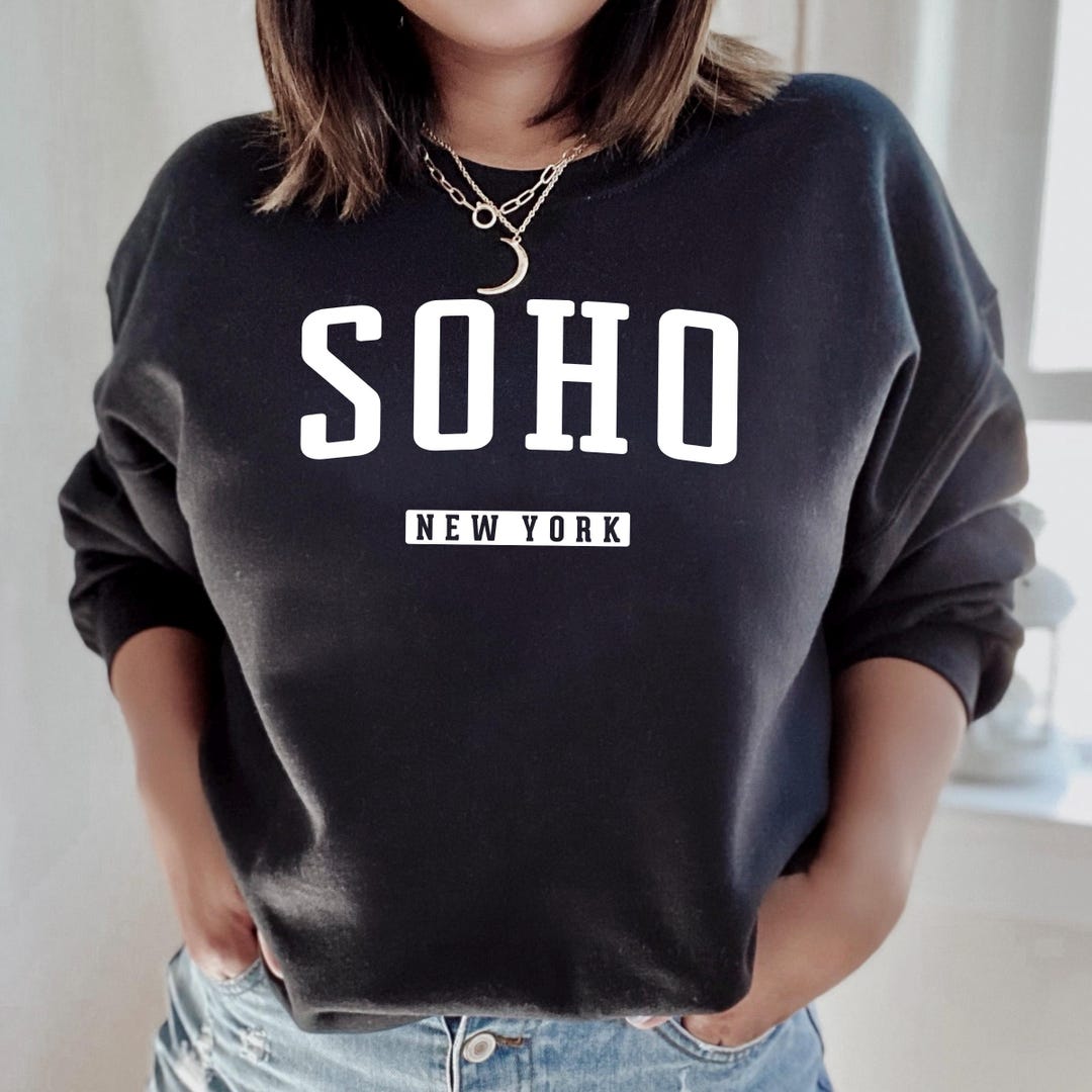 Soho New York Sweatshirt | Soho New York Crewneck Sweatshirt - Etsy