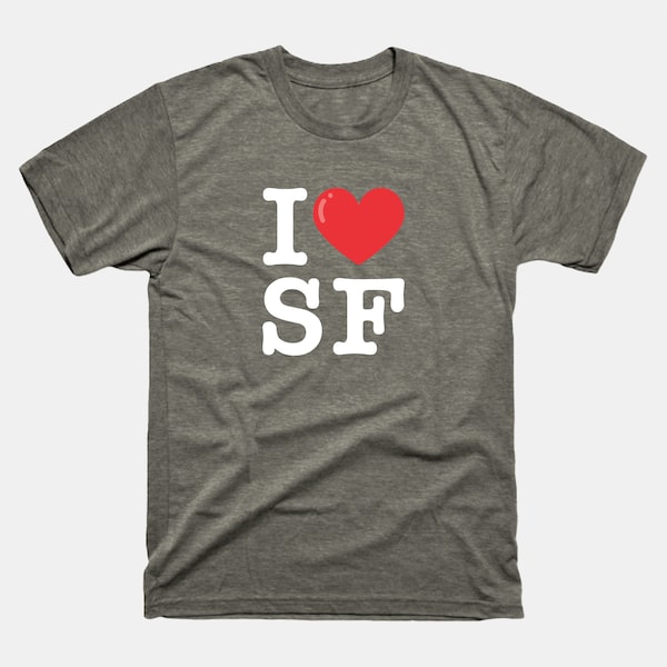 I Love Sf Hoodie - Etsy