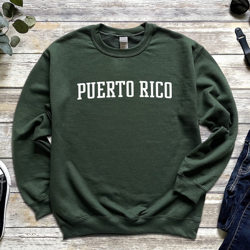Puerto Rico Sweatshirt Puerto Rico Crewneck Sweatshirt Puerto Rico ...