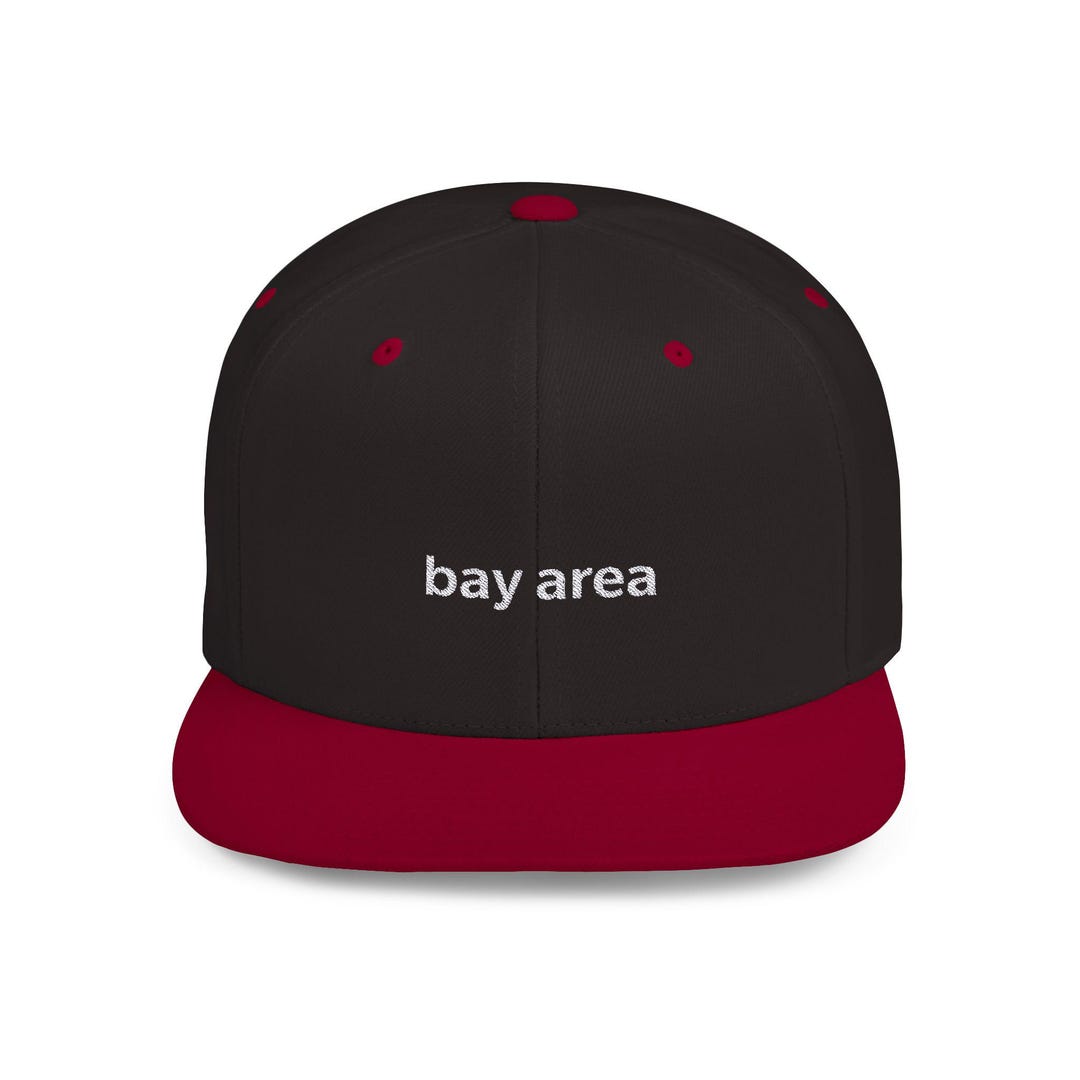 Bay Area Flat Bill Hat | Embroidered Bay Area Flat Bill Snapback | Bay ...