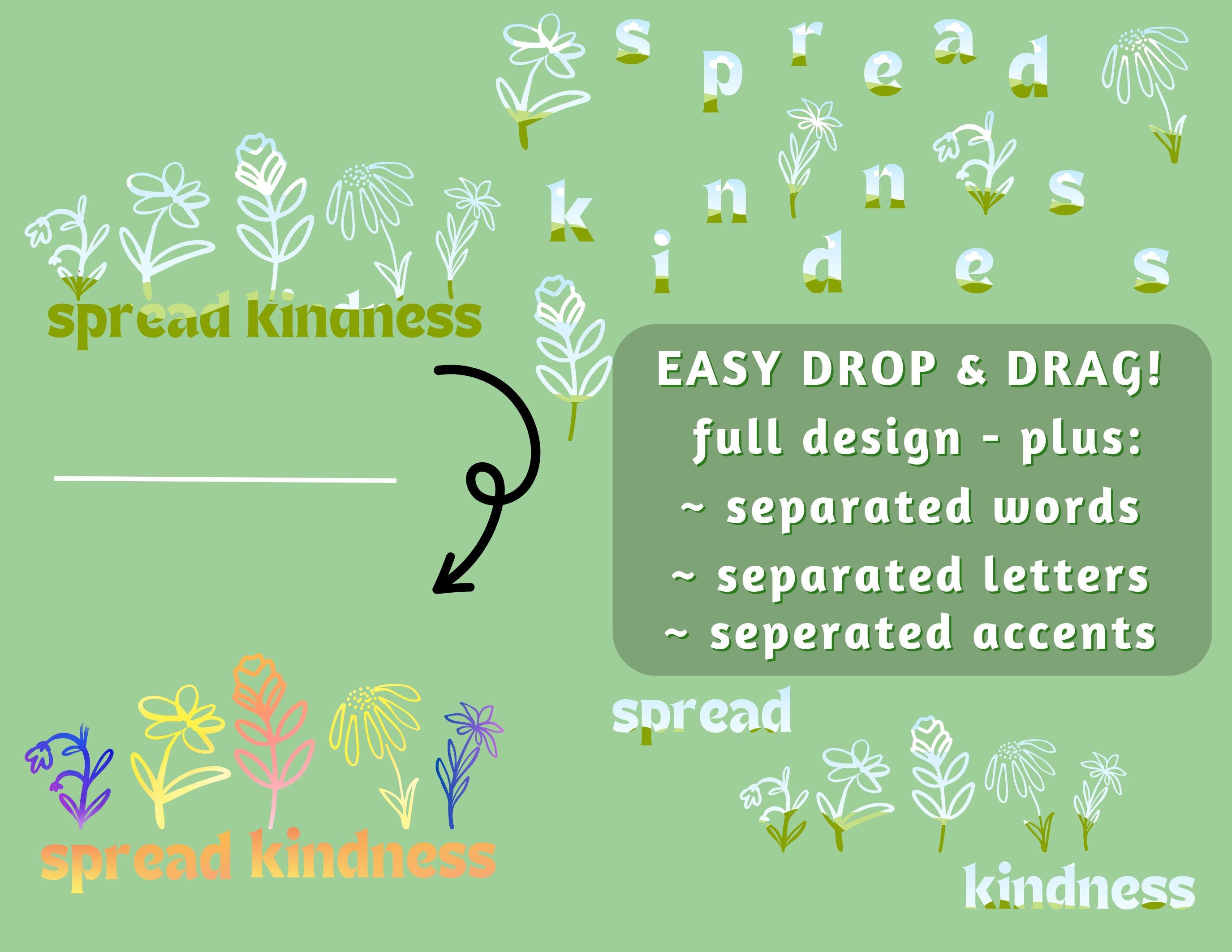 5 Kindness Designs ~ Canva Frames ~ Canva Templates ~ Easy Drop and ...