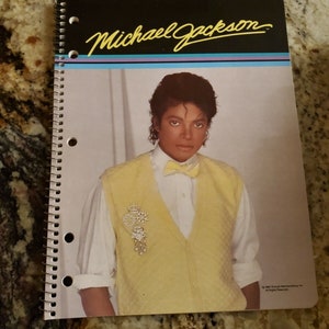 2 Vintage Michael Jackson Mead Spiral Notebook 1980s NOS - Etsy