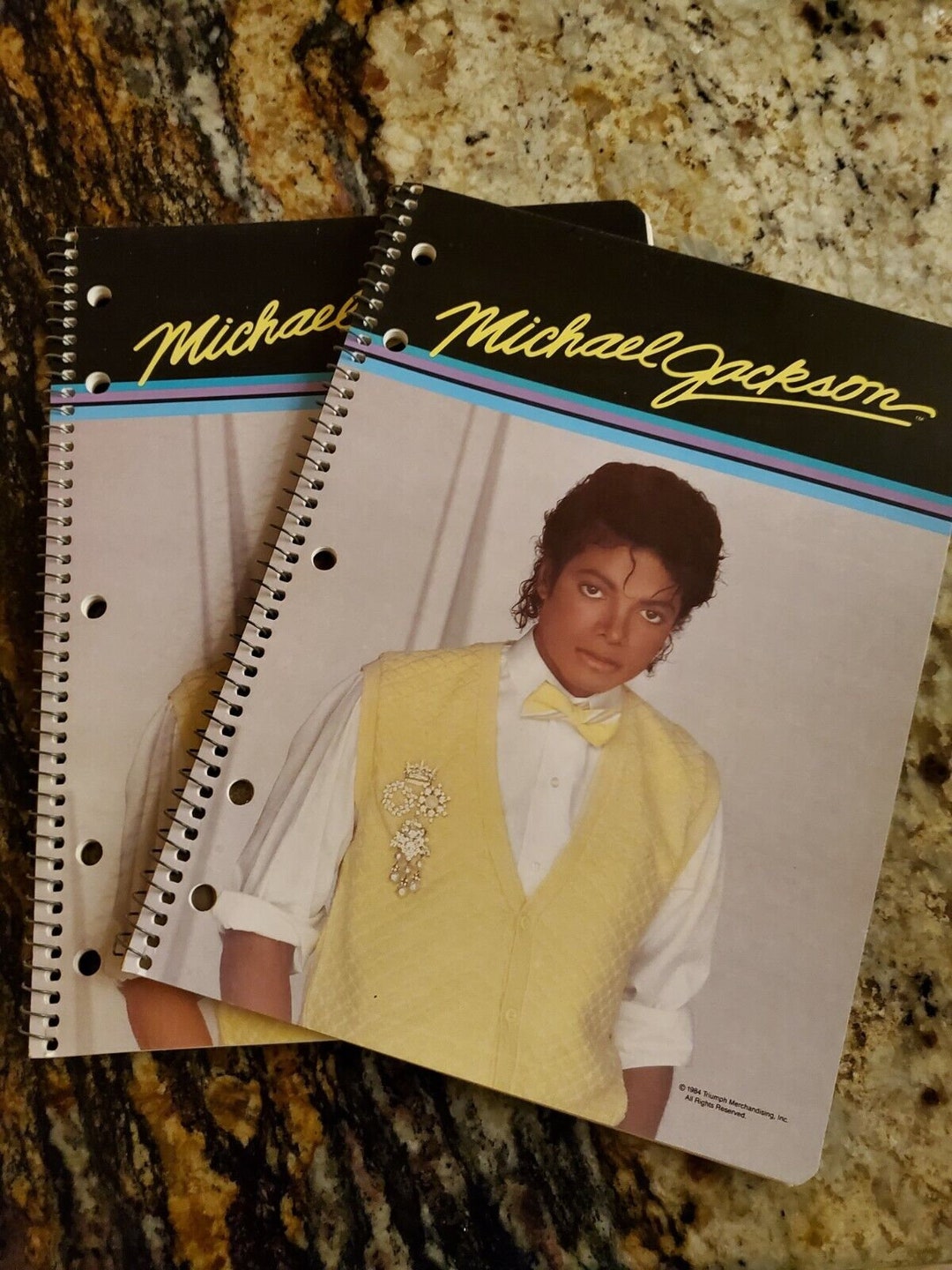 2 Vintage Michael Jackson Mead Spiral Notebook 1980s NOS - Etsy