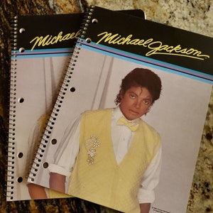 2 Vintage Michael Jackson Mead Spiral Notebook 1980s NOS - Etsy