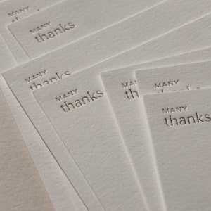 Many Thanks Thank You Card | Foil Pressed | Minimal - Etsy