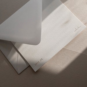 Design Three Personalized Note Cards With Envelopes Foil Pressed - Etsy
