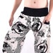 Whtie Koi Fishes Printed New Samurai Pants, Harem Pants, Casual Pants ...