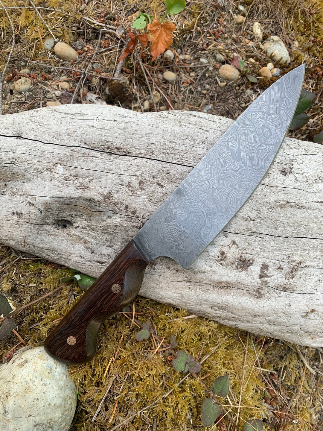 Damascus French Knife - Etsy