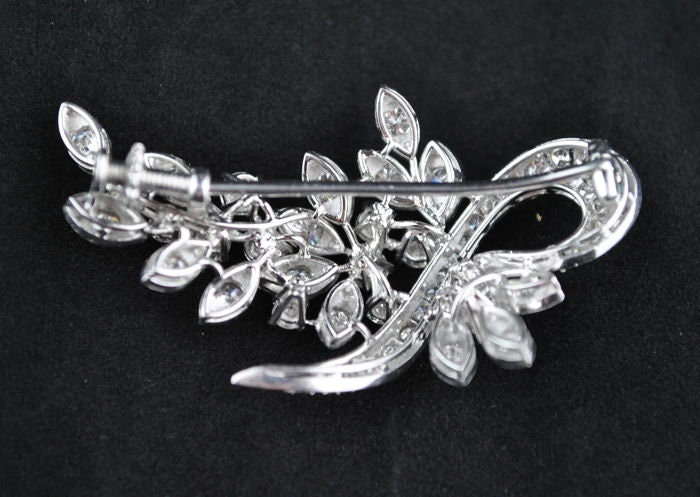 Authentic Antique Diamond Brooch With 57 Brilliant Cut Diamond - Etsy