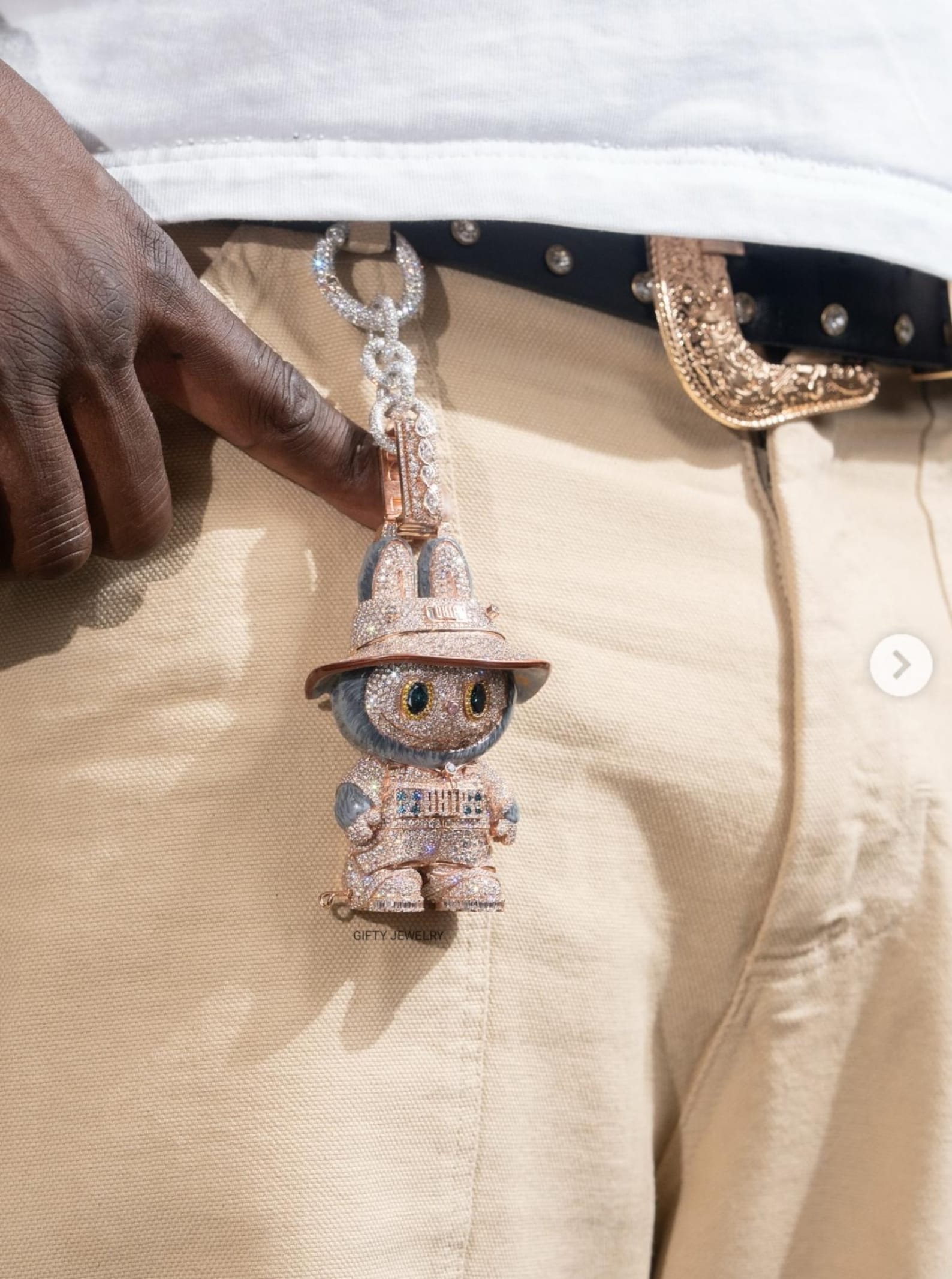 Iced Out Cartoon Face Pendant, Custom VVS1 Moissanite Diamond Silver ...
