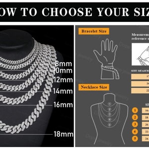 15MM Baguette Infinity Cuban Link Chain Necklace, Iced Out Moissanite ...