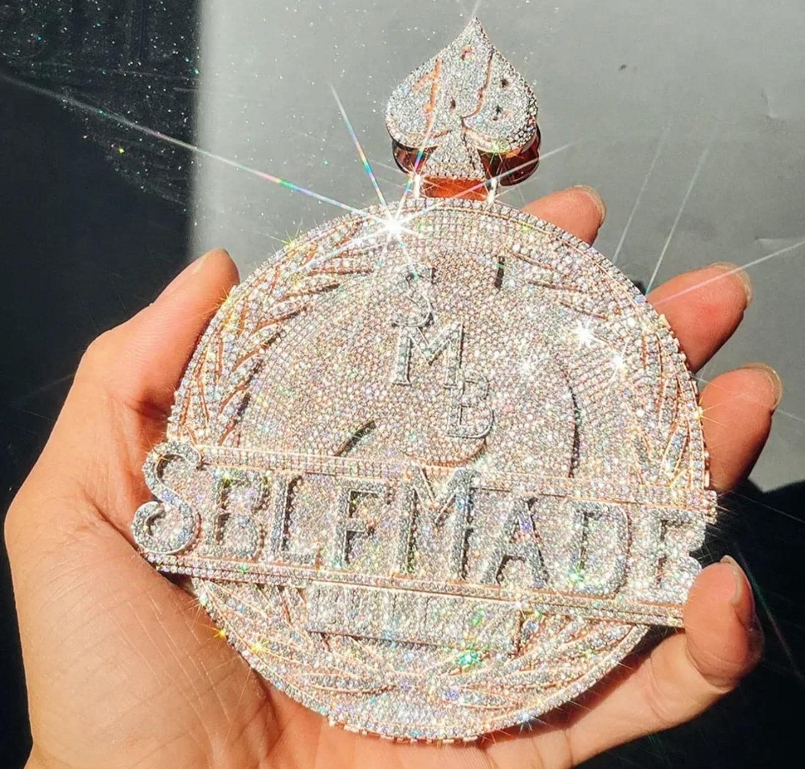 Custom Iced Out VVS Moissanite Pendant: Sterling Silver Hip Hop Jewelry ...