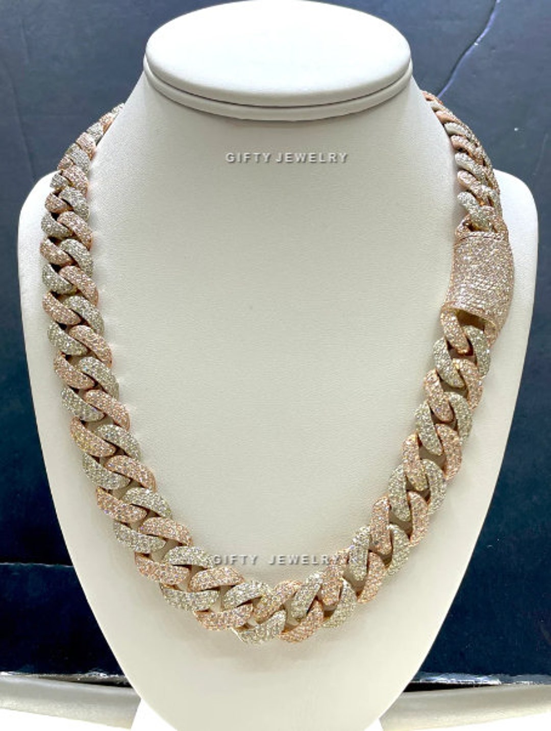 Iced out cuban necklace store