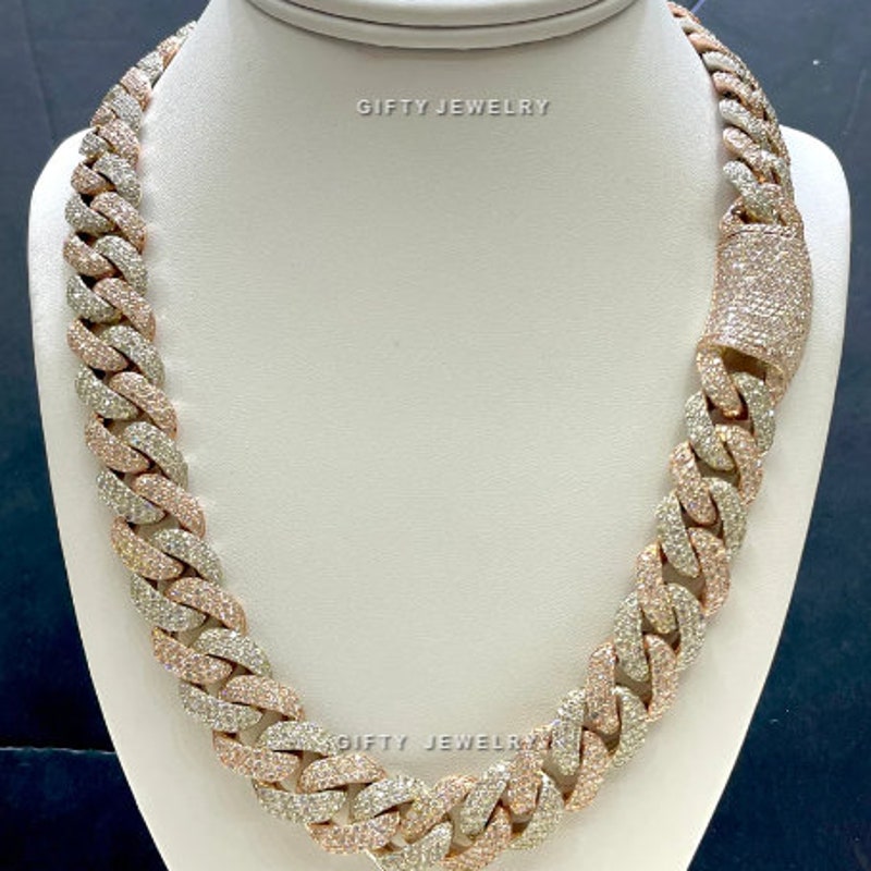 Iced Out Cuban Link Chain - Etsy