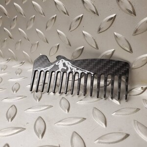 Mt. Hood Oregon Carbon Fiber Engraved Comb - Etsy