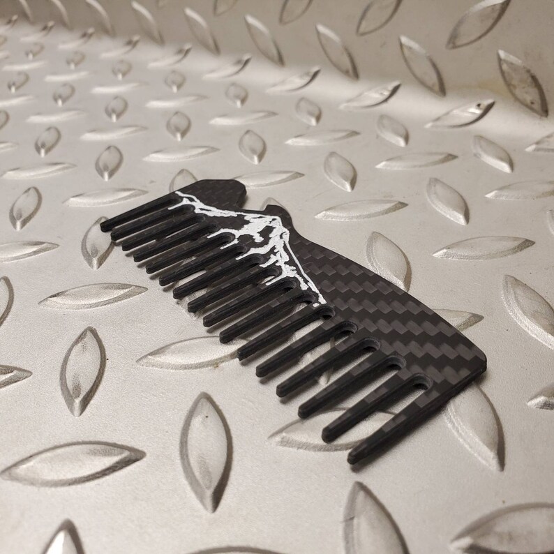Mt. Hood Oregon Carbon Fiber Engraved Comb - Etsy