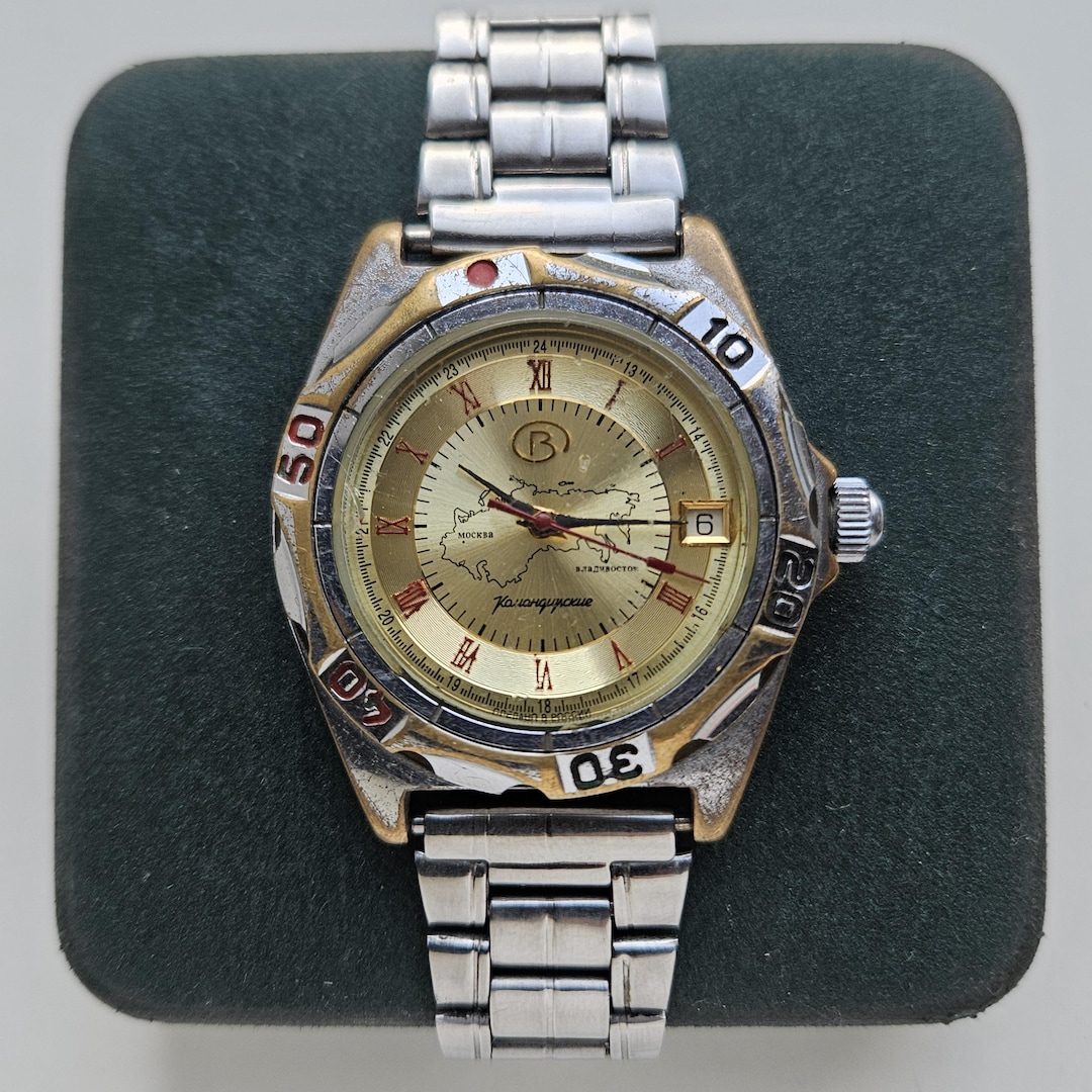 USSR Rare Watch Vostok Amphibia Original Automatic Diver 2416B Soviet ...