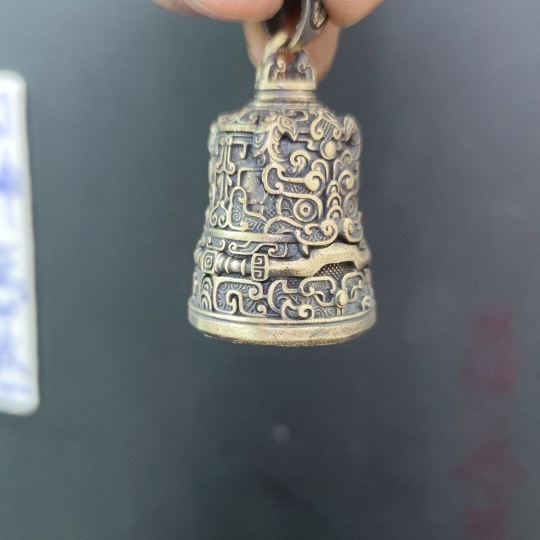 The Bronze Empire lion Bites the Sword Bell the Craftsman - Etsy