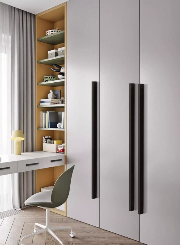 Extra Long Handles,gold/black Handle,drawer Pulls,kitchen Handles ...