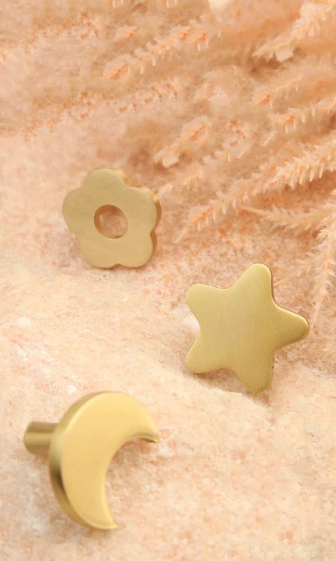 Moon Knobs,star Knobs,flower Knobs,gold Knobs,nursery Room Knobs,kids Knobs,children Room Knob ...