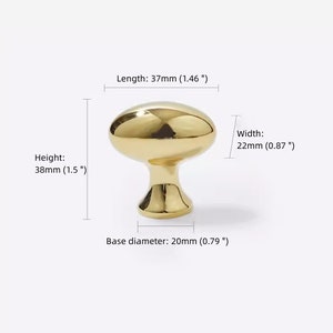 Shiny Drawer Knob,solid Brass Pigeon Egg Knobs,pvd Bright Gold Silver Knobs,dresser Knobs ...