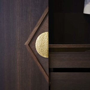 Half Round Handles,hand Hammered Handles,semicircle Brass Knob,half ...