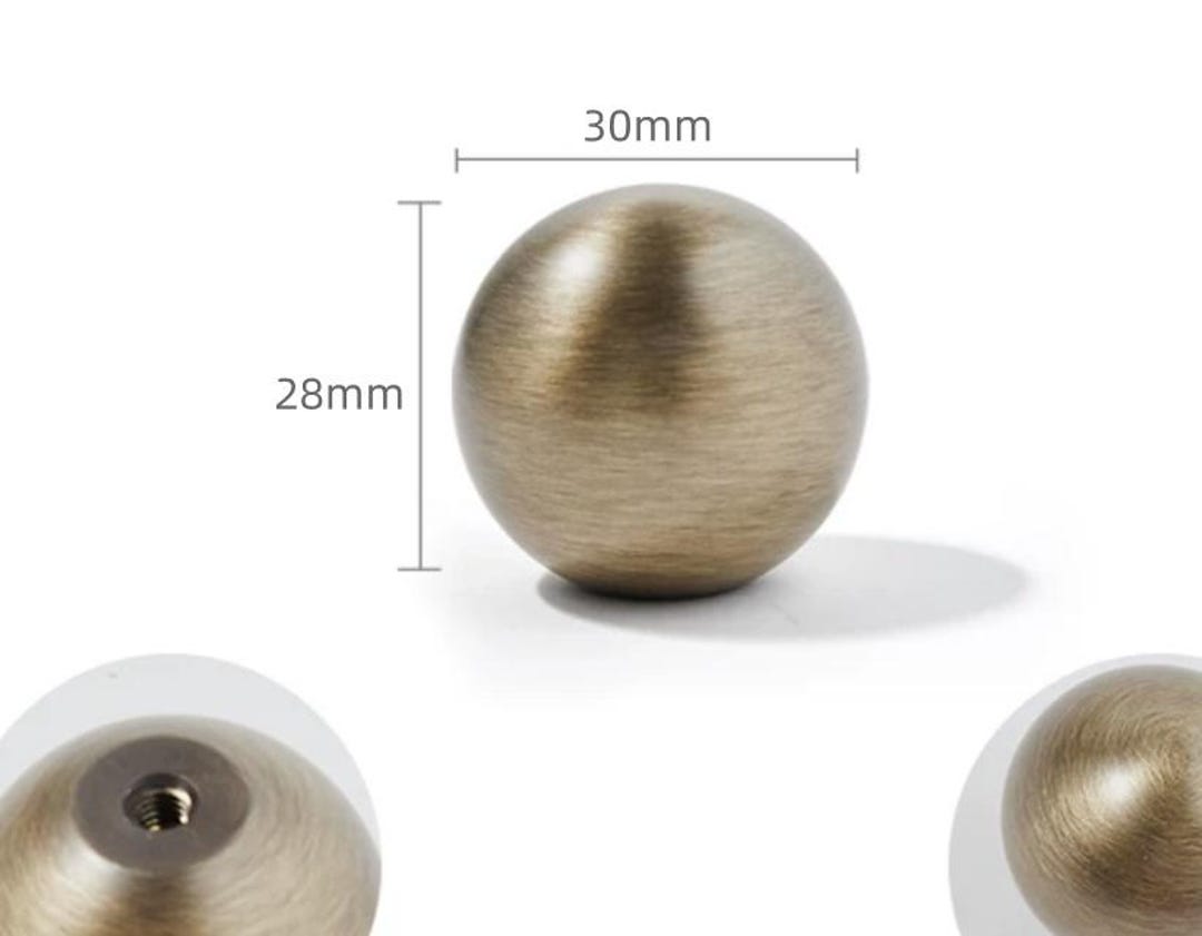 Customer Customization Round Knobs,solid Brass Ball Knobs,gold Knobs,sphere Drawer Knob,drawer ...