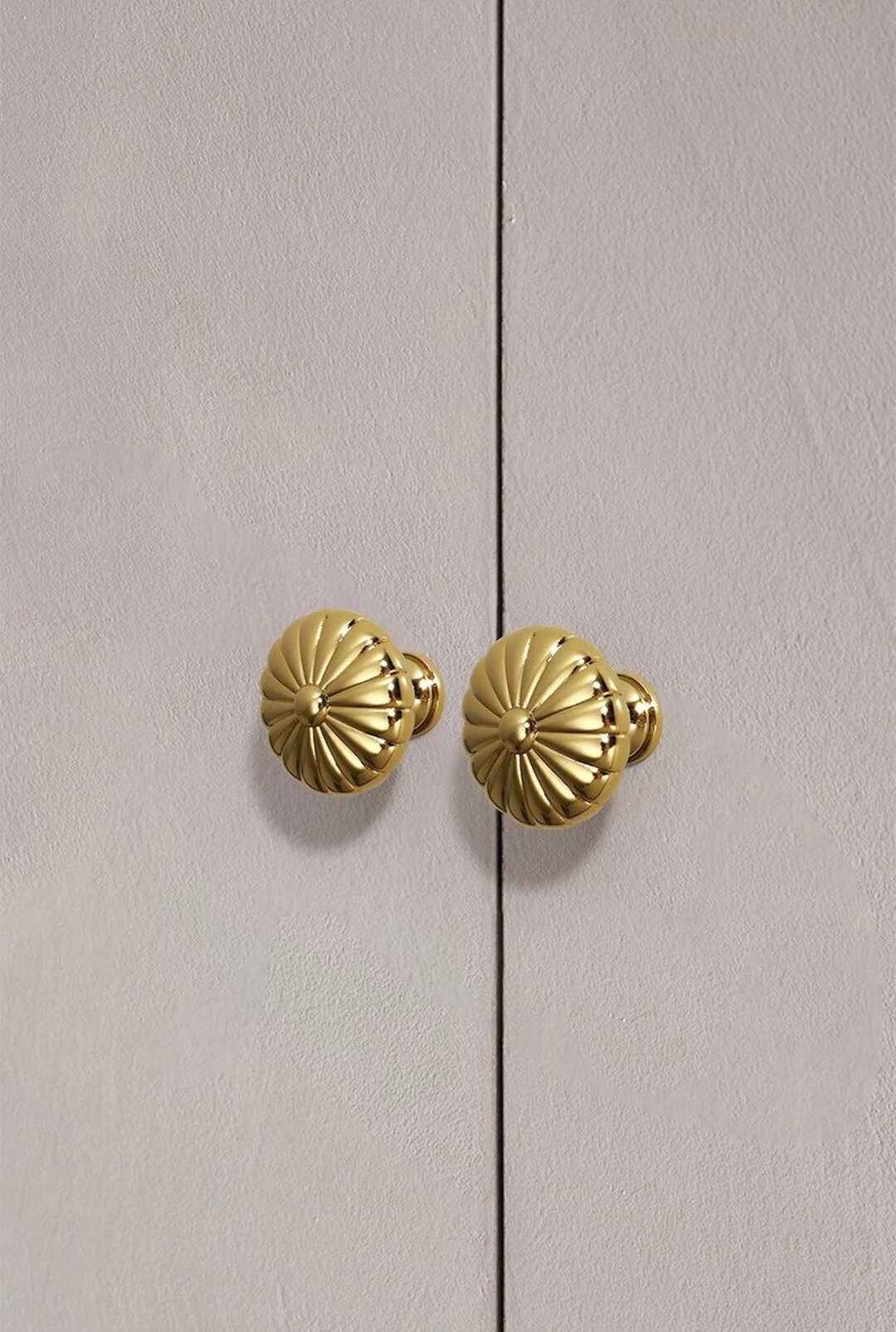 Gold/silver Knobs,round Knobs,solid Brass Knobs,chrome Polished Knob,simple Drawer Knobs,dresser ...