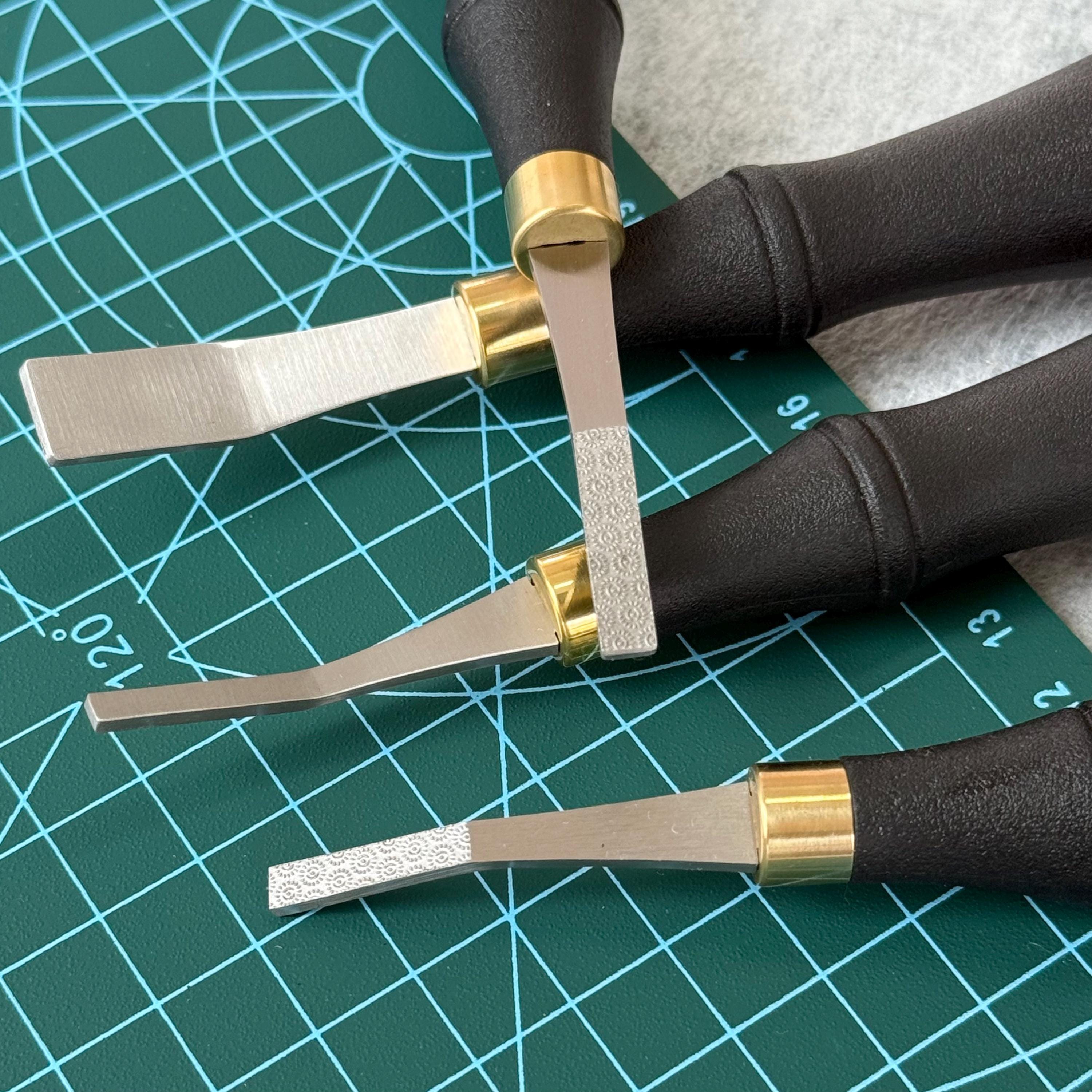 Polish the Rough File.leather Carving.leather Edge Skiver.diy Leather ...