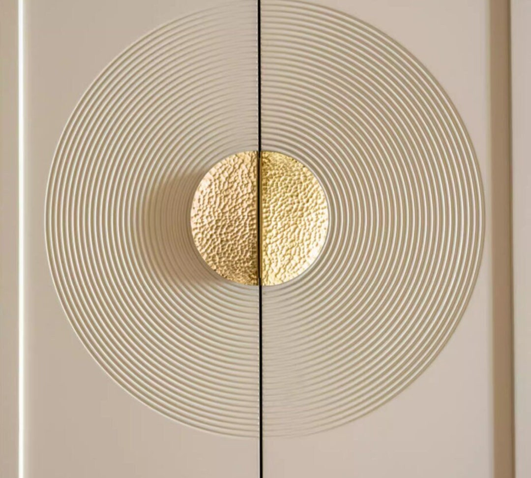 Half Round Handles,hand Hammered Handles,semicircle Brass Knob,half ...