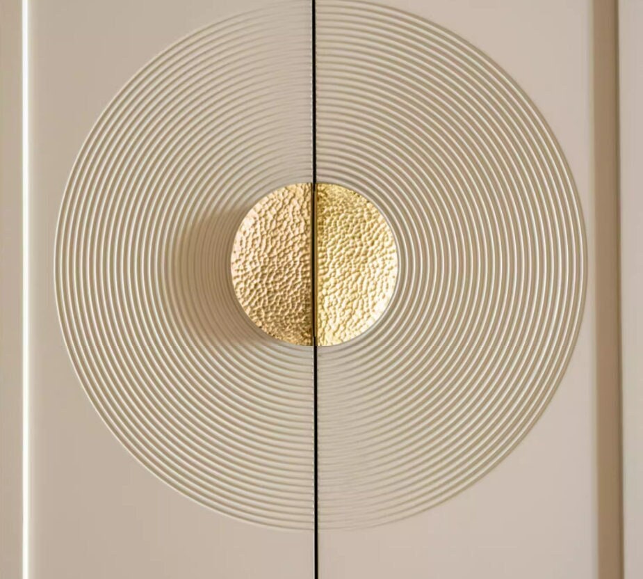 Half Round Handleshand Hammered Handlessemicircle Brass - Etsy