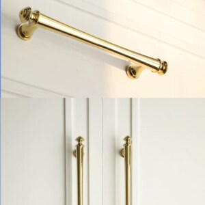 French Solid Brass Handles,gold Plated Handle,simple Furniture Handles ...