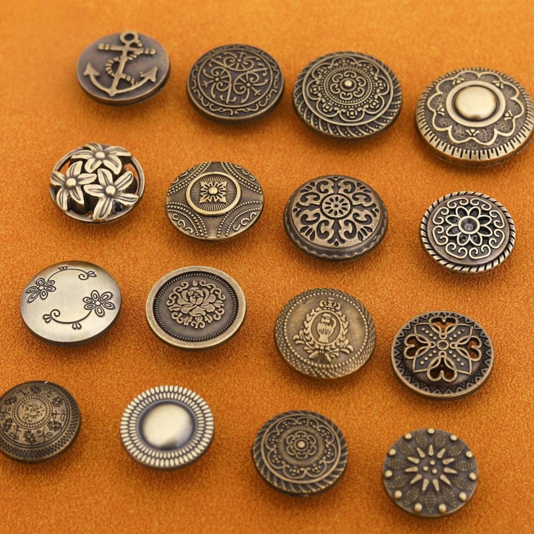 10 Sets - Retro Snap Button Fasteners: Leather Purse Hardware - Etsy