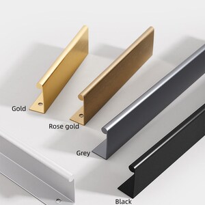 Black Invisible Handle,simple Concealed Pull,sliding Door Handle,modern ...