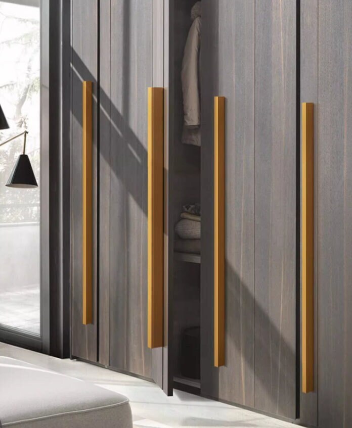 Extra Long Handles,gold/black Handle,drawer Pulls,kitchen Handles ...