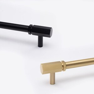 Solid Brass Handle,industrial Style Hexagonal Handle,creative Wardrobe ...