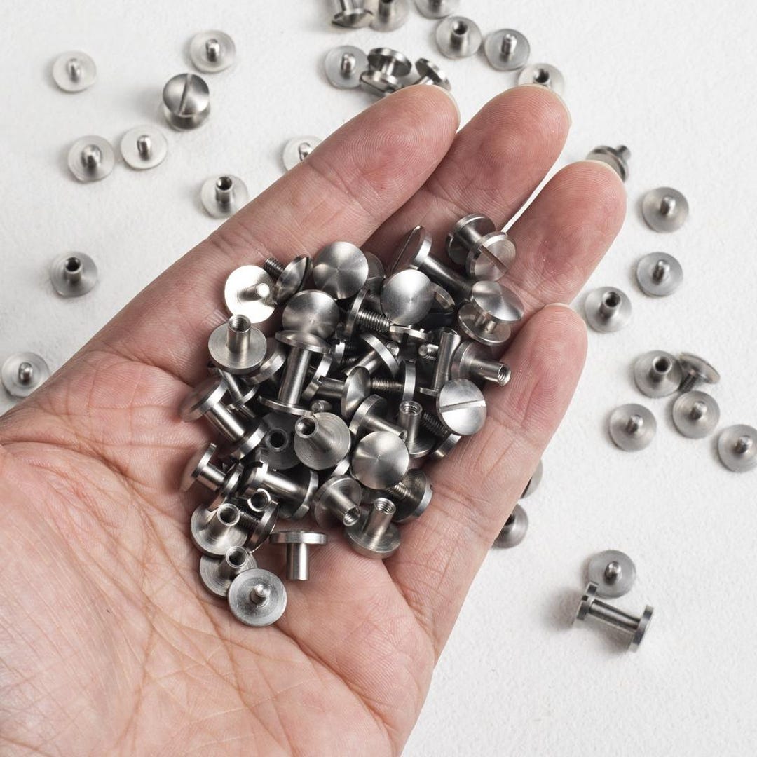 304 Stainless Steel Curved / Flat Surface Rivets - Concave Cap Studs ...