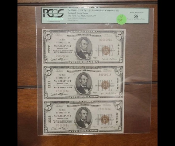 Number 1 serial number bill 1929 | Etsy