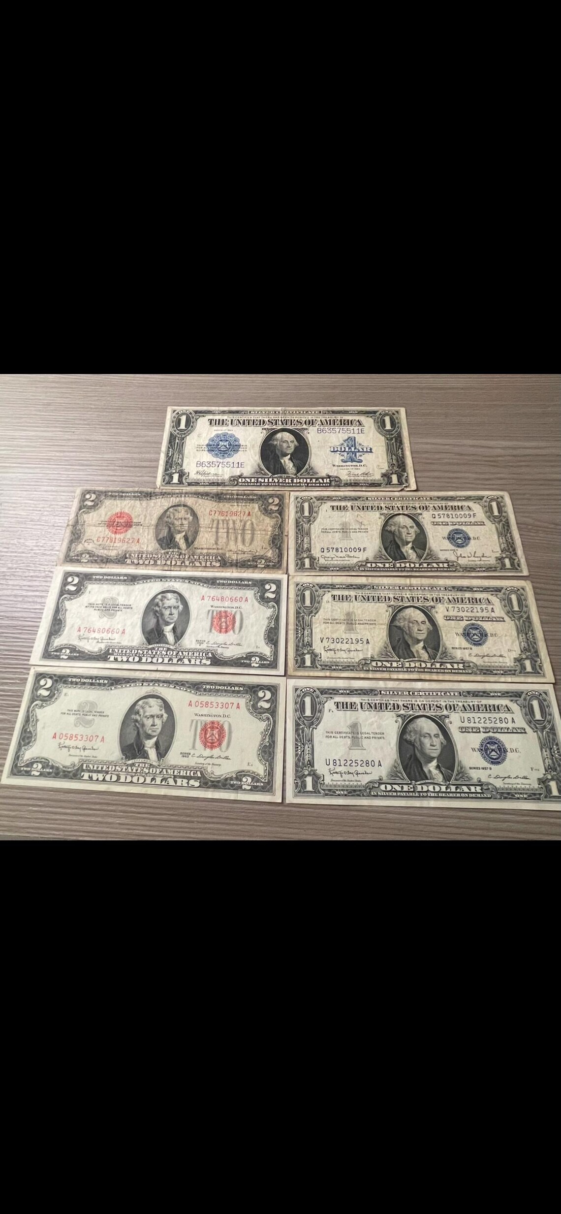 Old Us Bills (1 Dollar and 2 Dollars) - Etsy