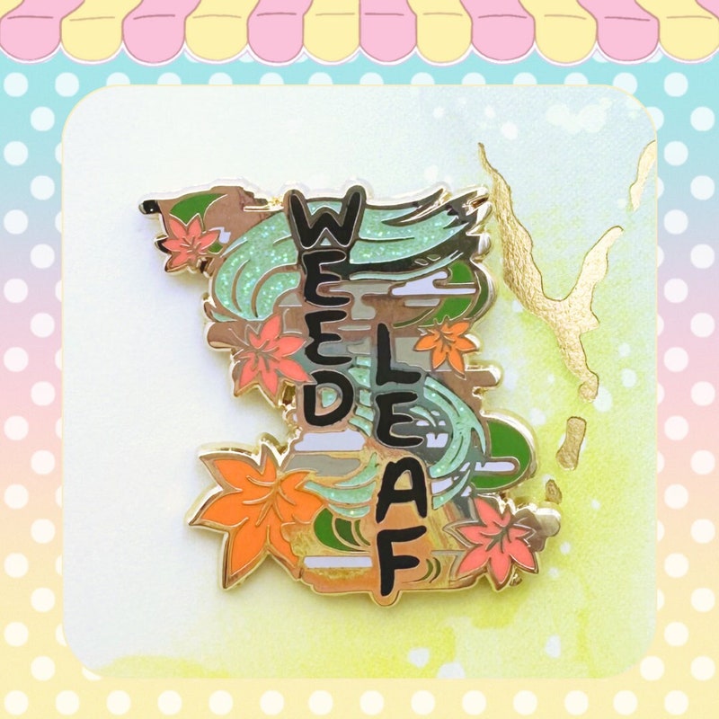Weed Enamel Pin - Etsy