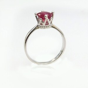 Ruby Gemstone Rings 925 Sterling Silver Stacking Ring. July - Etsy